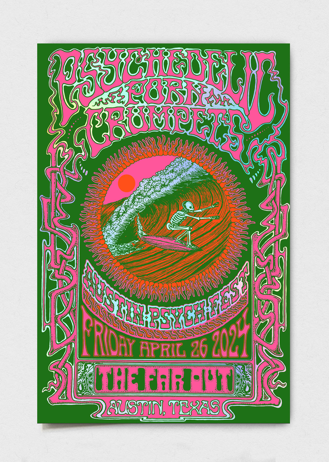 Psychedelic Porn Crumpets Poster by Fez Moreno – LEVITATION