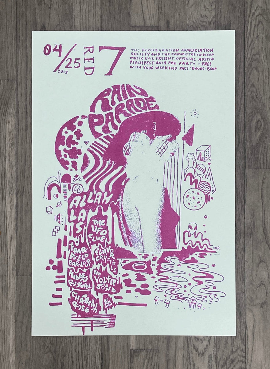 Austin Psych Fest 2013 Poster by CMRTYZ – LEVITATION
