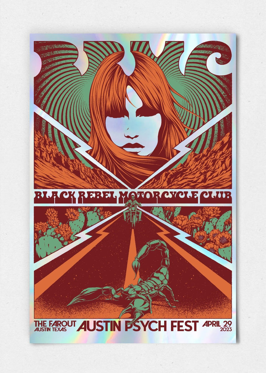 Black Rebel Motorcycle Club Poster by Simon Berndt - Archive – LEVITATION
