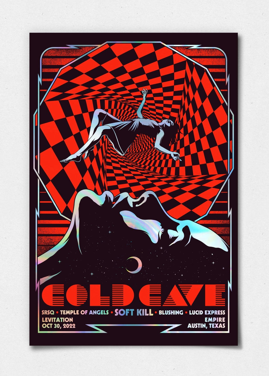 Cold Cave Poster by Simon Berndt – LEVITATION