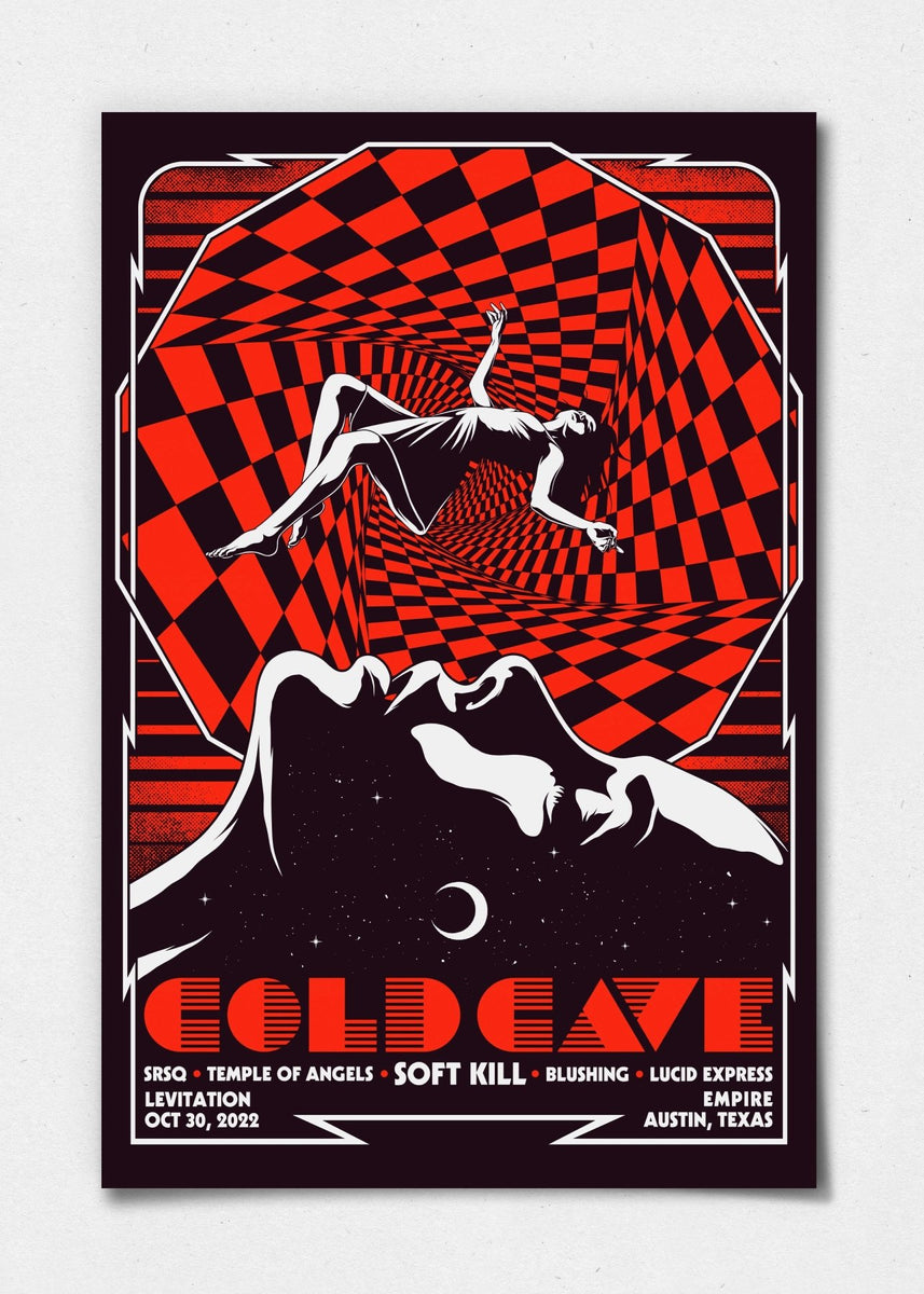 Cold Cave Poster by Simon Berndt – LEVITATION