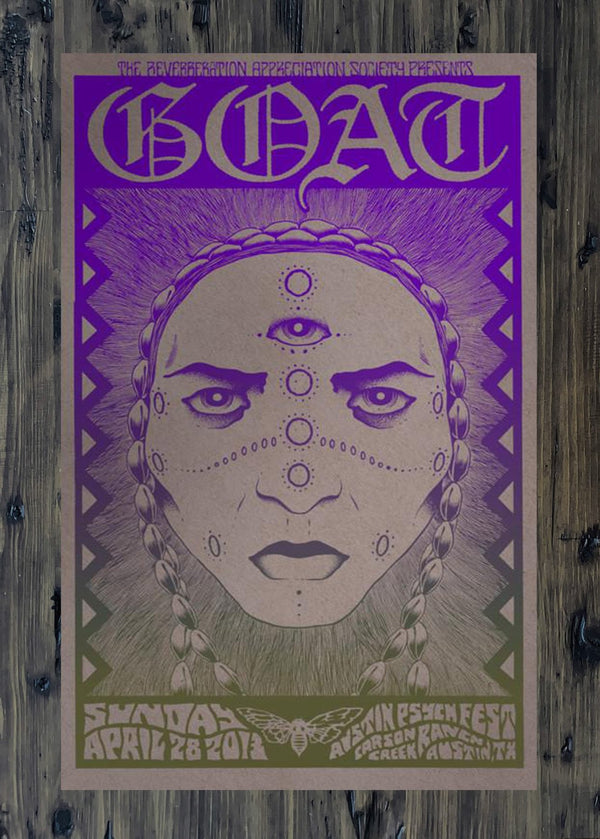 GOAT Poster by Alan Forbes - ARCHIVE – LEVITATION