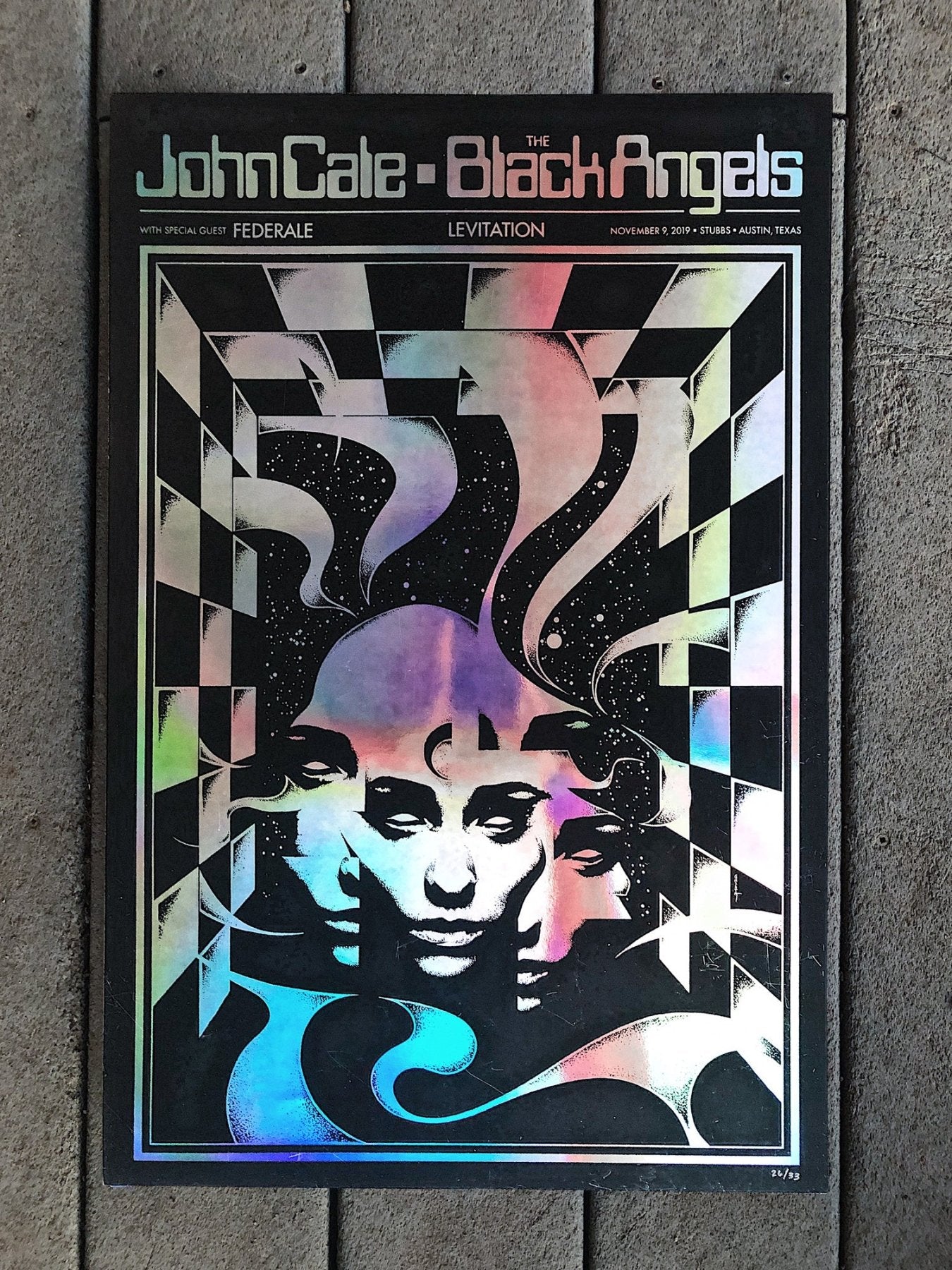John Cale + The Black Angels Poster by Robin Gnista - ARCHIVE – LEVITATION