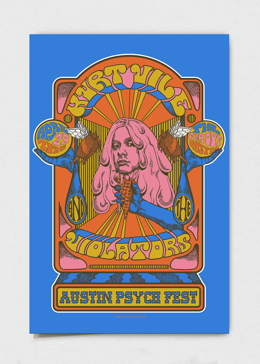 Kurt Vile & the Violators Poster by Matt Cliff | LEVITATION