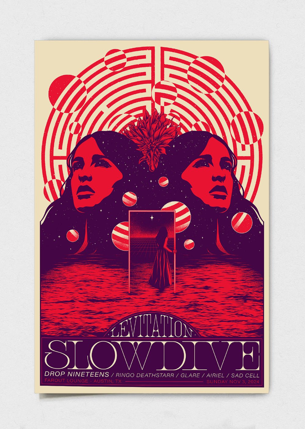 Slowdive Poster by Simon Berndt | LEVITATION
