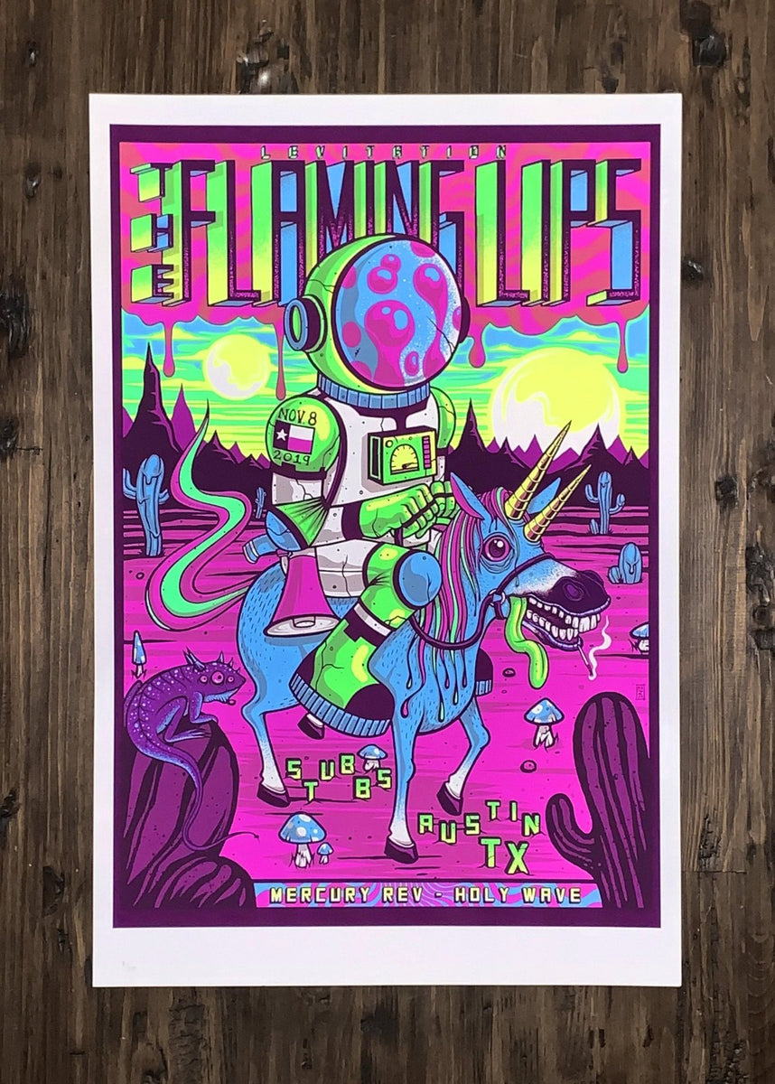 The Flaming Lips + Mercury Rev Poster by Jim Mazza – LEVITATION