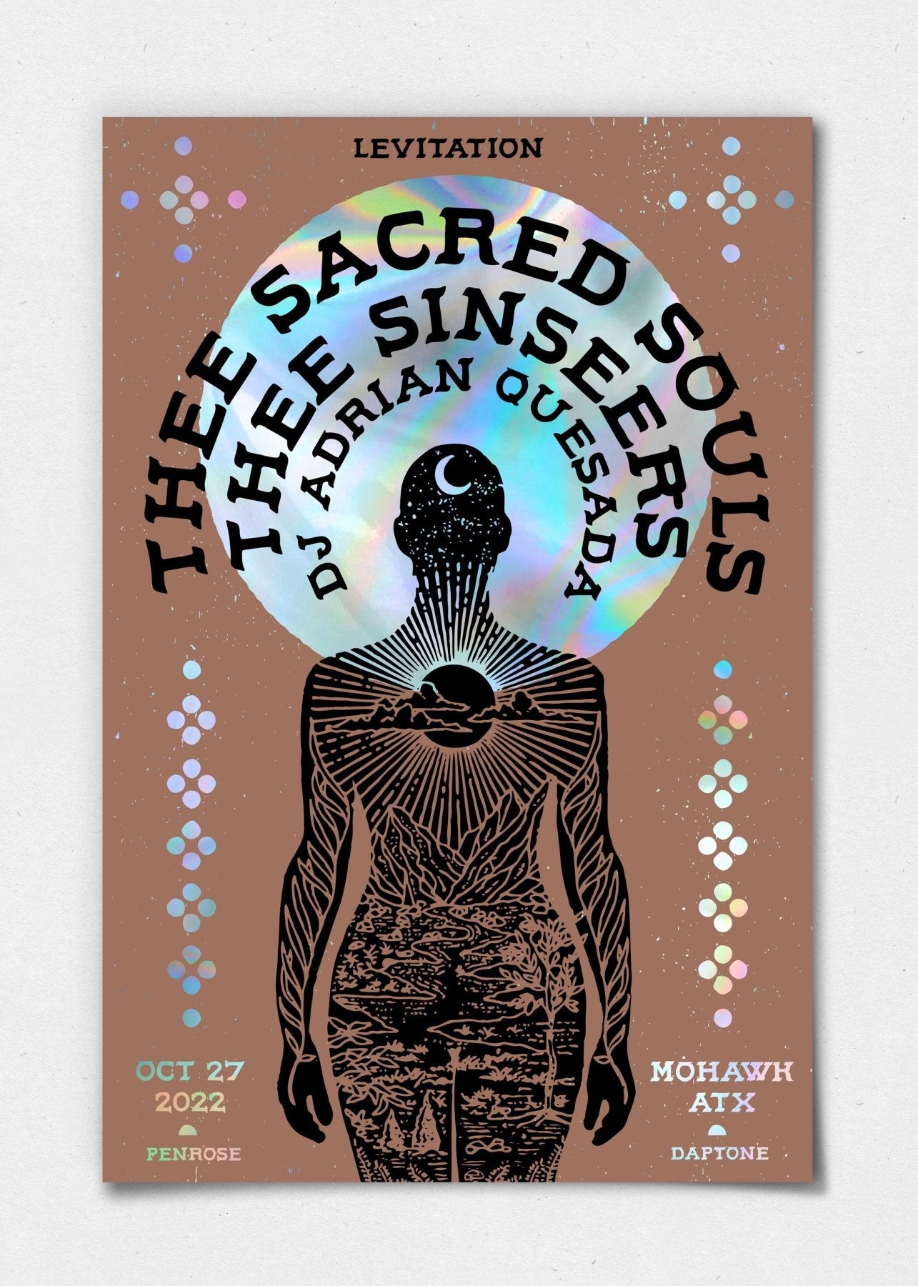 Thee Sacred Souls Poster by Real Fun Wow – LEVITATION