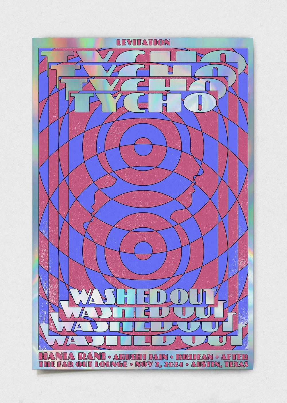 Tycho + Washed Out Poster by Julia Schimautz – LEVITATION